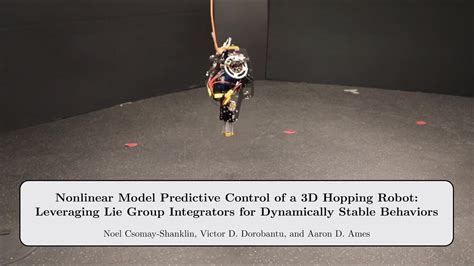 Icra 2023 Hopping Robot With Mpc Youtube