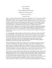 Bus Ethics Disc 2 Docx Discussion Week 2 Ryan Sebastiani University