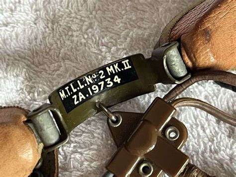 94 Excellent Original Ww2 British Army Wireless Set Headset With