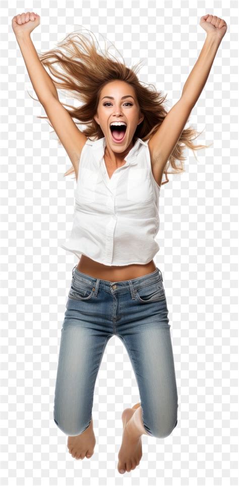 Png Excited Happy Pretty Woman Premium Png Rawpixel