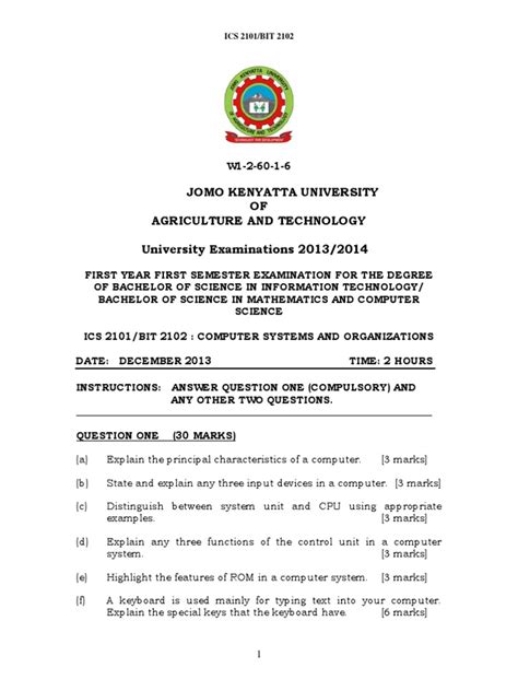 Ics 2101 Bit 2102 Kisii Pdf Bit Operating System