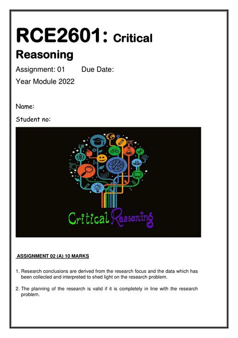 Rce2601 Assignment 2 2022 Answers Rce2601 Research And Critical