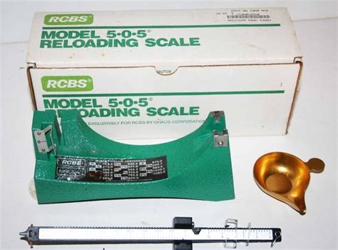 Rcbs 5 0 5 Reloading Scale W Box Live And Online Auctions On