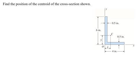 Solved Find The Position Of The Centroid Of The Chegg Com