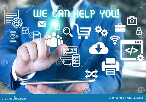 Word Writing Text We Can Help You Business Concept For Offering Good Assistance To Customers Or
