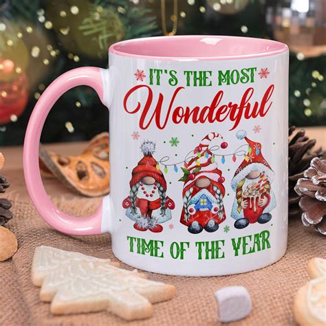 Christmas Gnome Mug Gnome Mugs Christmas Gnome Accent Mugs Sold By