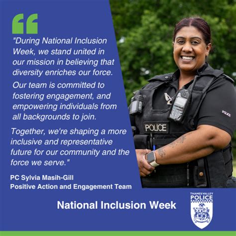 Thames Valley Polices Dedication To Inclusivity During National
