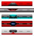 Set Of 8 Navigation Bar For Website Royalty Free Vector