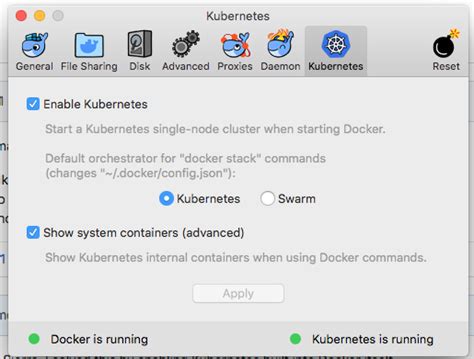 running kubernetes locally via docker `kubectl get nodes` returns