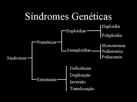 Sndromes Genticas Euploidias Numricas Aneuploidias Sndromes Estruturais