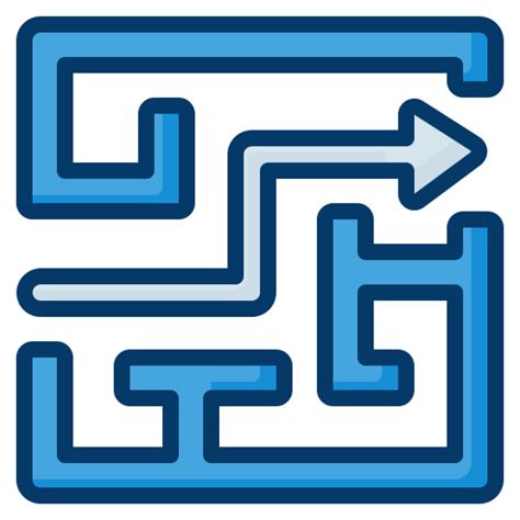 Maze Generic Blue Icon