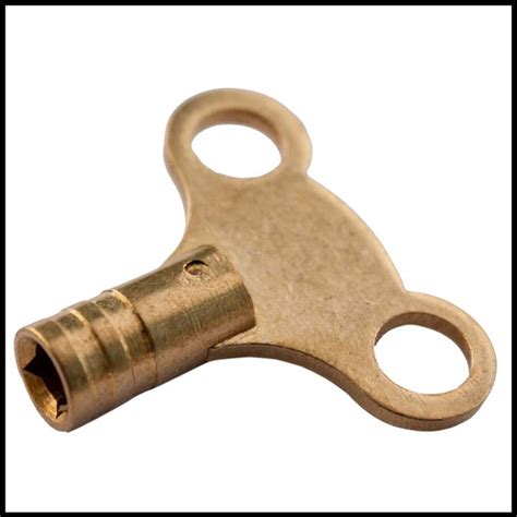 Brass Easygrip Clock Style Radiator Key — C Booth And Son
