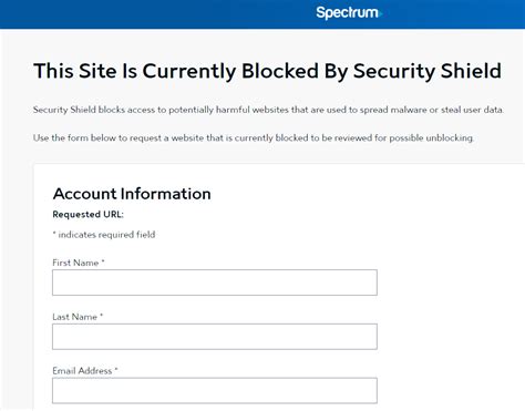 Spectrum Shield Is Blocking Our Business Website For A Music School