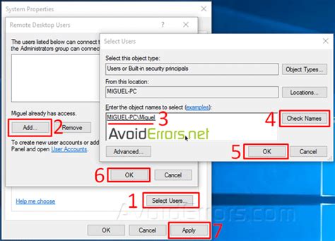 enable remote desktop windows 10 avoiderrors