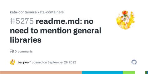Readme Md No Need To Mention General Libraries Issue Kata Containers Kata Containers