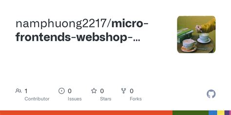 Github Namphuong Micro Frontends Webshop Piral Sample