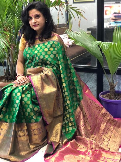 Buy Designer Kanchipuram Silk Saree In Green Dvz0001603 Dvanza