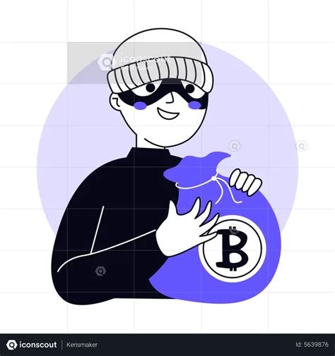 Bitcoin Hacker Illustration Free Download Science And Technology Illustrations Iconscout