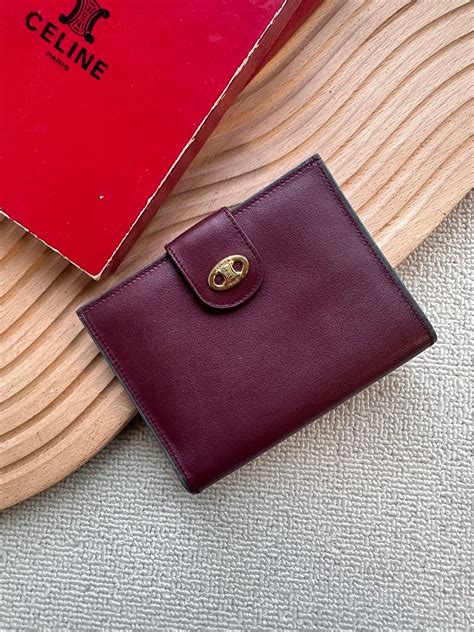 中古 Vintage Celine凱旋門五金裝飾中長錢包 Be Femi 珍藏中古選物｜皮夾長短夾錢包人氣榜 Pinkoi