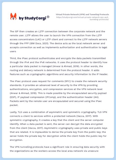 Virtual Private Network Vpn And Tunneling Protocols Free Essay Example
