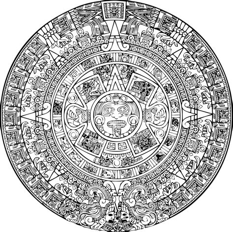 Aztec Calendar Drawing At Explore Collection Of