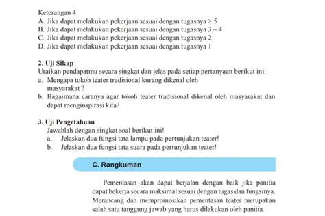 Ini Kunci Jawaban Seni Budaya Kelas 7 Halaman 202 Kurikulum Merdeka