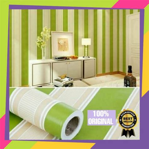 Jual Wallpaper Sticker Dinding Motif Salur Garis2 Dekorasi Ruang Tamu