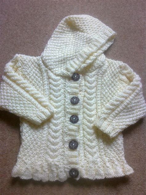 White Knitted Sweater with Button Detail