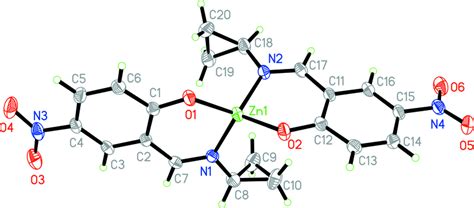 The Structure Of I Showing The Atom Numbering Scheme Displacement