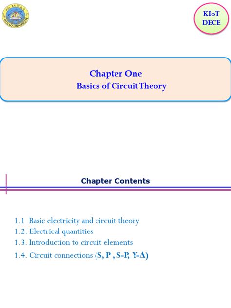 Chapter 1 Basics Of Circuit Theory 2 Pdf Series And Parallel