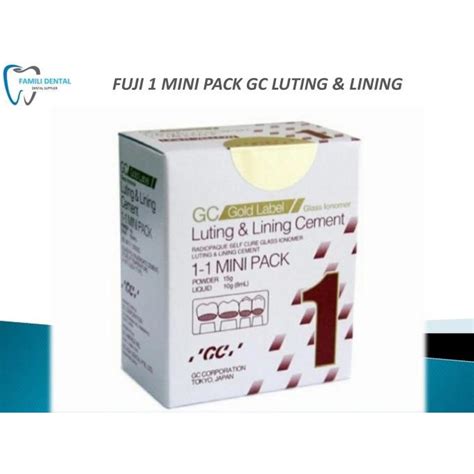 Jual Fuji 1 Mini Pack Gc Gold Label Luting Cement Dental Shopee Indonesia