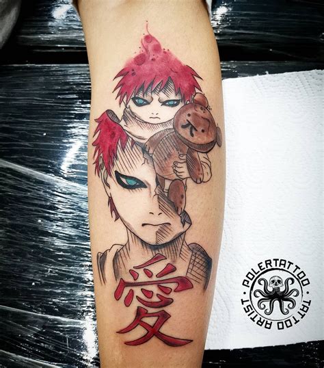 25 Gaara Tattoos For Naruto Fans In 2021 Gaara Tattoo Cat Face
