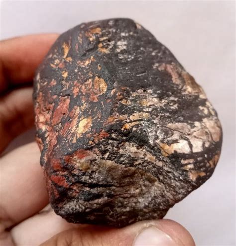 Stony Meteorite Rock From Space Mildly Magnetic A Natural Triangle