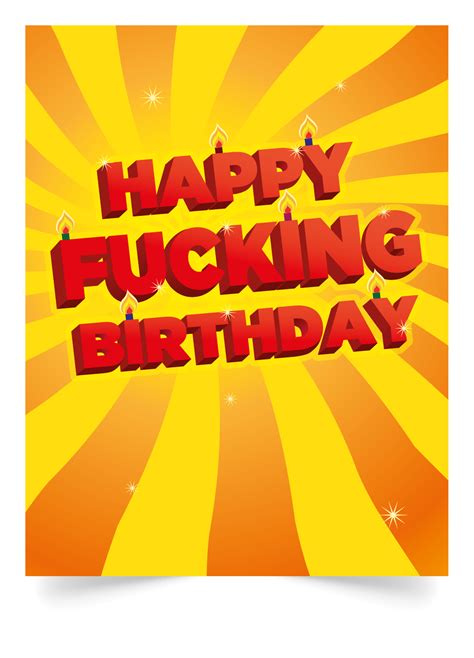 Twenty Fucking One Birthday Oversized Birthday Cards Inyourface Designs