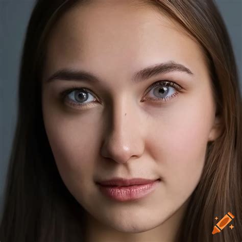 Perfect Facial Features In A Close Up Portrait Photo Of A Young Russian