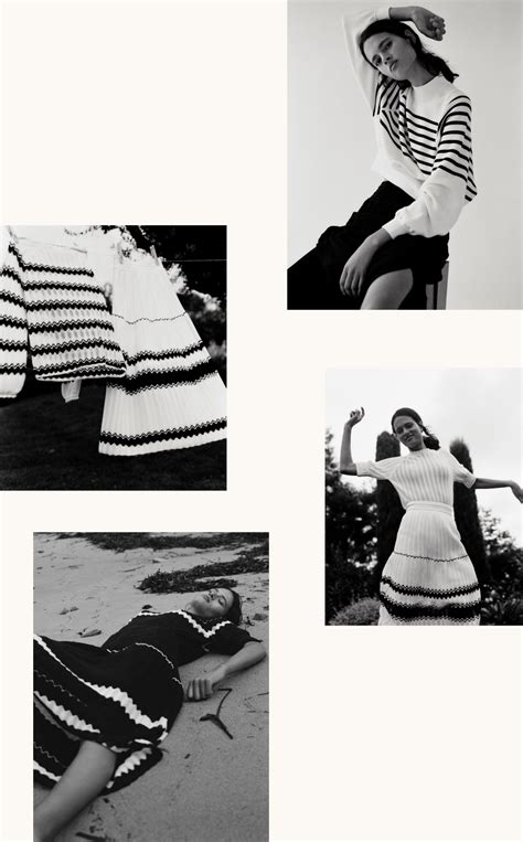 The Graphic Look Knitted Tops And Skirts Molli Luxury Clothing