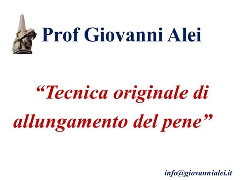 Allungamento Del Pene Ppt