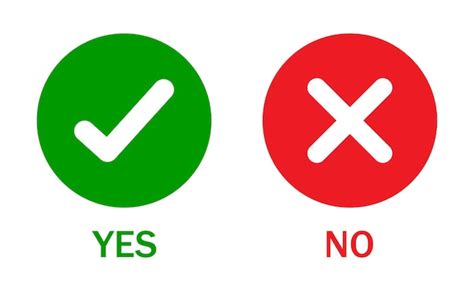Yes No Symbols Vectors And Illustrations For Free Download