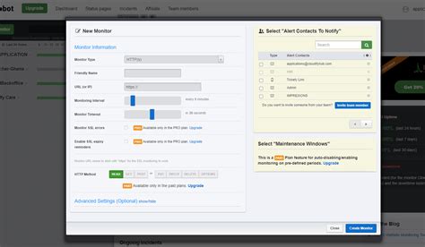 using uptime robot to monitor oracle apex applications