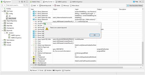 Facing Error While Trying To Add Created Custom Keyword In Script