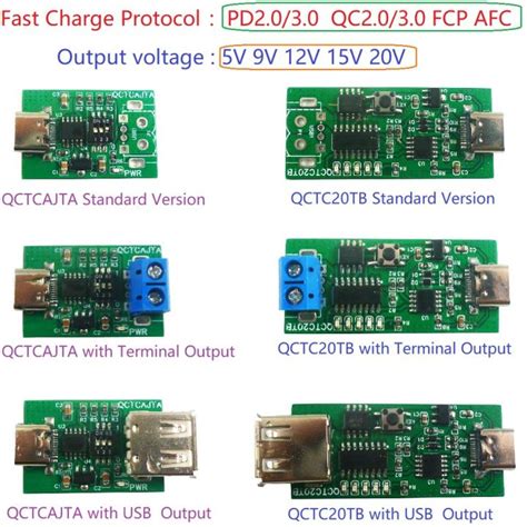 QCTCAJTA QCTC TB Type C PD QC AFC Fast Charge Decoy Trigger Module DC V V V V V Lazada PH