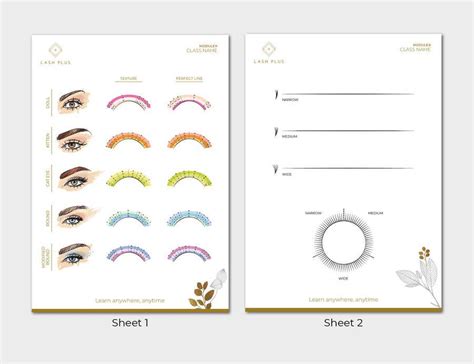 Create And Design For Eyelash Extensions Practice Sheets Freelancer