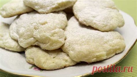 Нежное печенье со сливочным сыром Очень вкусное мягкое и нежное печен