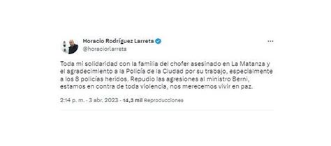 La Repercusión En El Arco Político Ante La Agresión Que Sufrió Berni