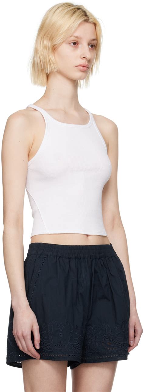 Rag And Bone White Essential String Tank Top Rag And Bone