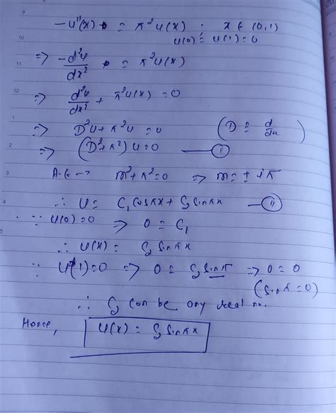 Ode Boundary Value Problemn Can You Please Solve The Following Problem