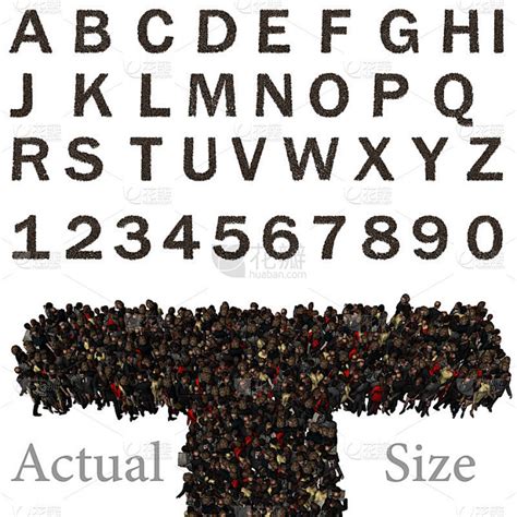 3d字符组成的字母表