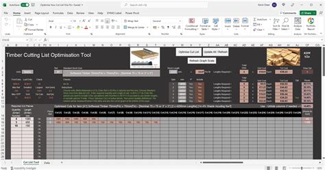 Microsoft Excel Cut List Optimiser Tool V2a For Woodworkers Etsy