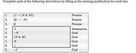 Solved Find The Justifications Using These Justification