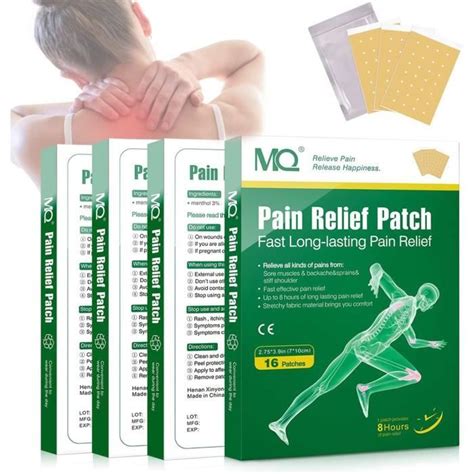 64 pièces Patch Chauffant Anti Douleur Patch de Soulagement de la